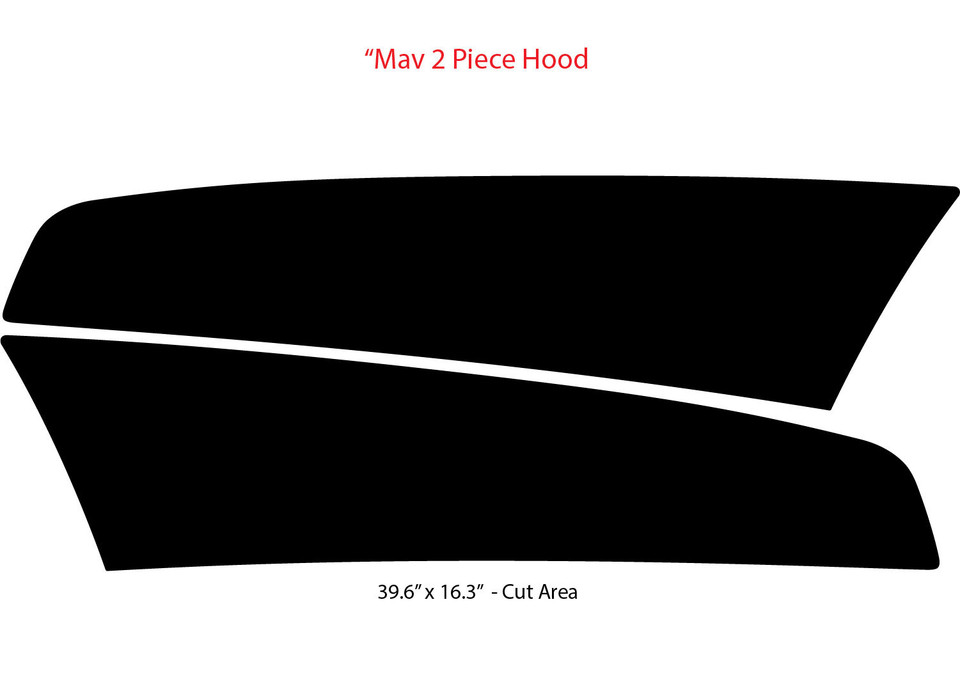 MAV SPLIT HOOD | Ford Maverick Hood Stripes | Hood Decals & Graphics