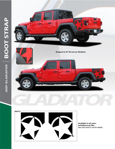 Jeep Gladiator Side Decals | Jeep Gladiator Body Stripes | BOOTSTRAP