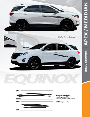Chevy Equinox Stripes Vinyl Graphic Decal | 2018-2024 APEX