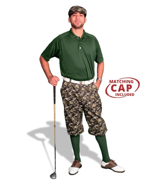 Camo Series Golf Knickers & Cap | Mens | Desert