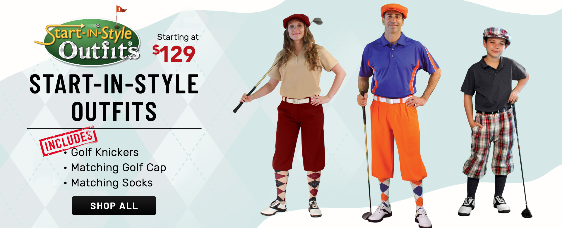 Golf Knickers | Traditional Golf Apparel | Plus Fours