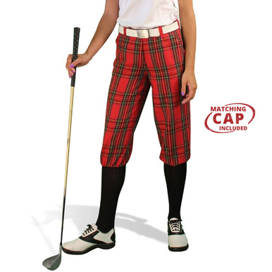 Ladies Cotton Plaid Golf Knickers | Par 5 | Royal Stewart