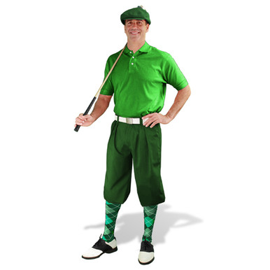 Mens Dark Green & Red Outfit