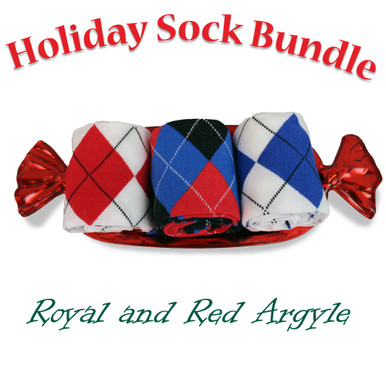 Royal and Red Sock Bundle - Red, Royal and White
