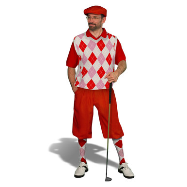 Mens Red & White Sweater Outfit