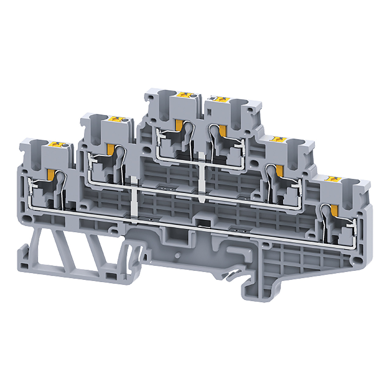 Triple Level Push In Terminal Block for 2.5mm wire from Techna
