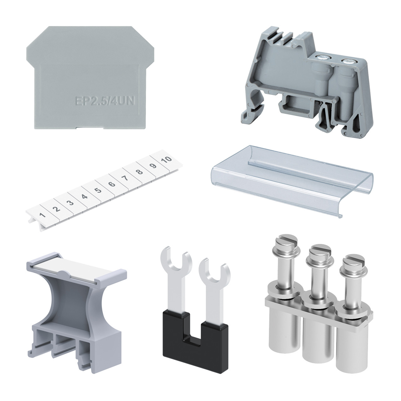 Din Rail terminals, screw, spring and push in - Techna