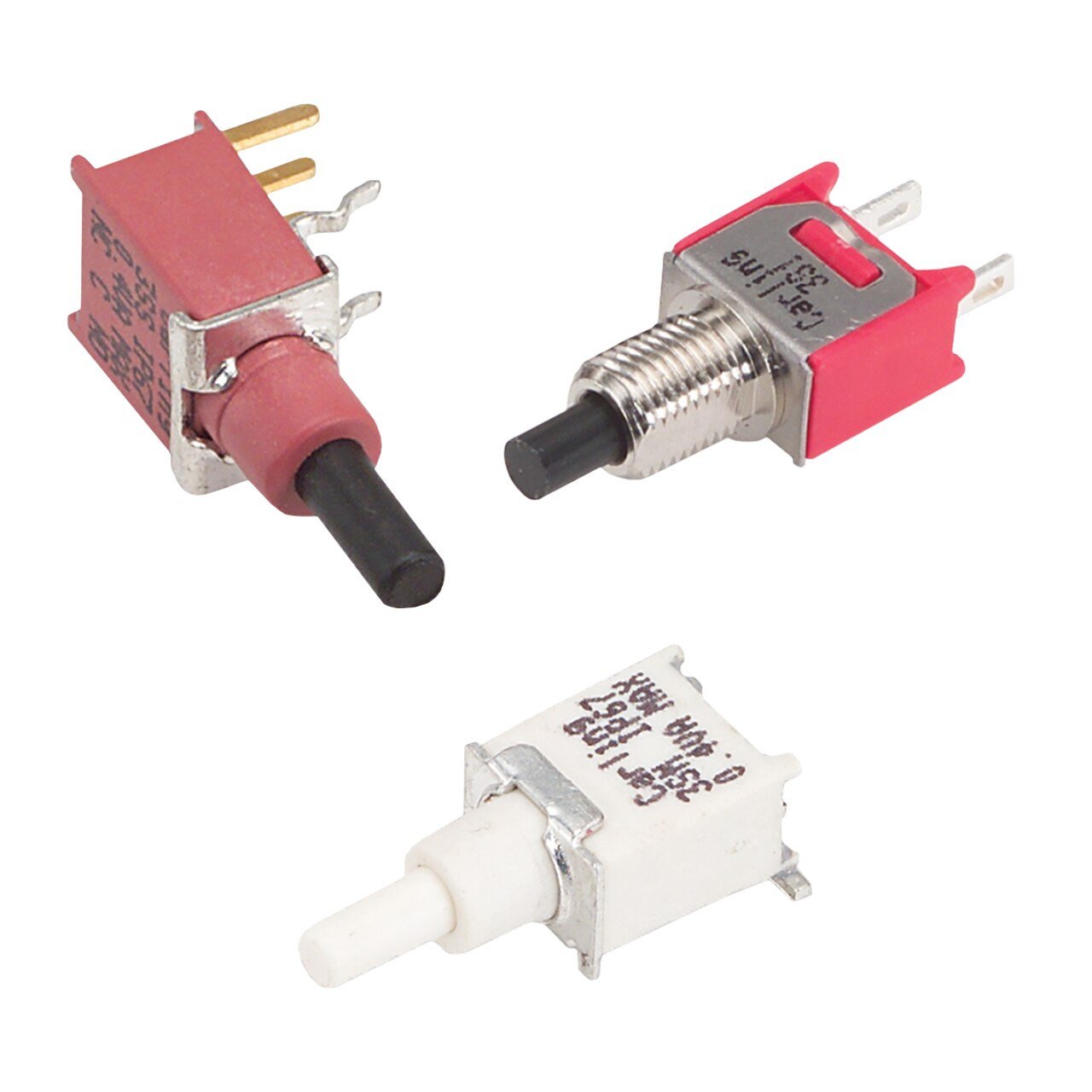 Push Button Switches - Carling Series, Single or Double Pole