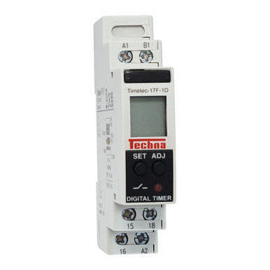 Techna Digital Multifunction Timer Relay, 17 Functions - Techna