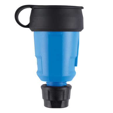 Hightech French/Belgian Connector, Blue, with Shutter and PC - Techna