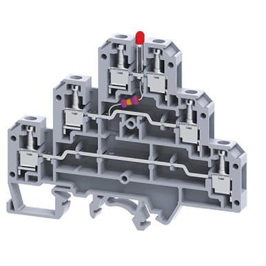 Triple Level Terminal with LED for 2.5mm wire from Techna