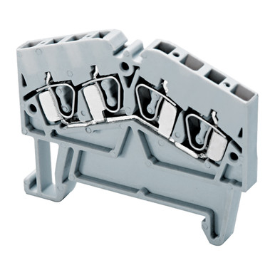 Angled Spring Clamp Terminal for 2.5mm² wire, 4 Connections - Techna