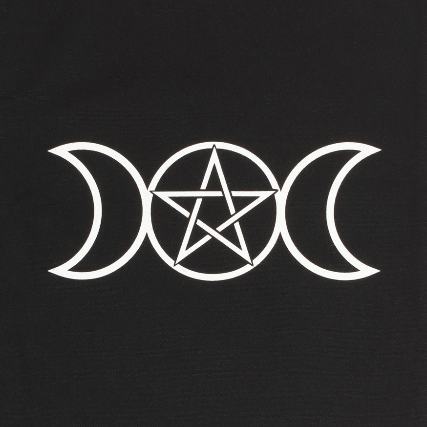 Black Triple Moon Tote Bag - Suicide Glam Australia