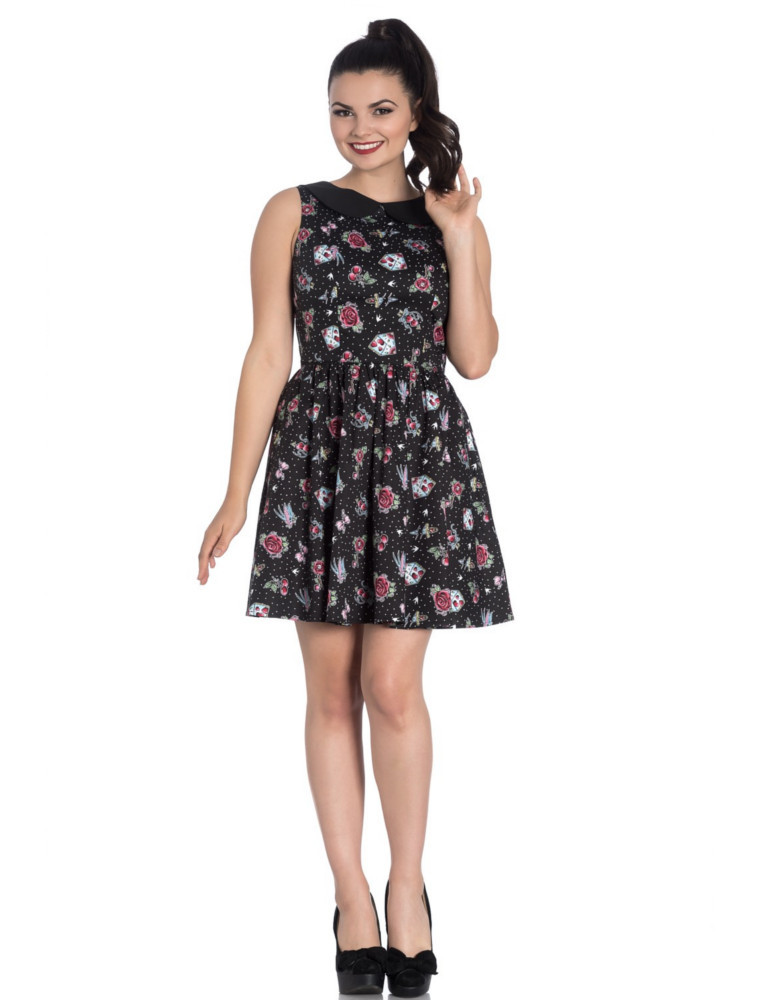 Hell Bunny Stevie Mini Dress - XS , Large and 2XL - Suicide Glam Australia