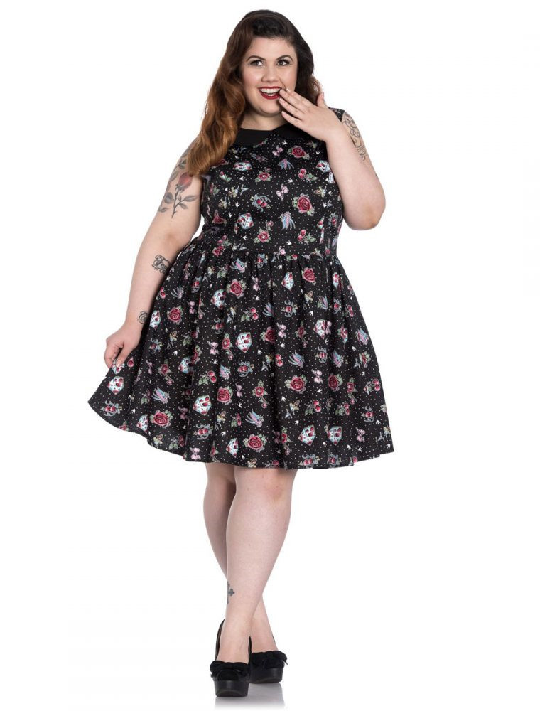 Hell Bunny Stevie Mini Dress - XS , Large and 2XL - Suicide Glam Australia