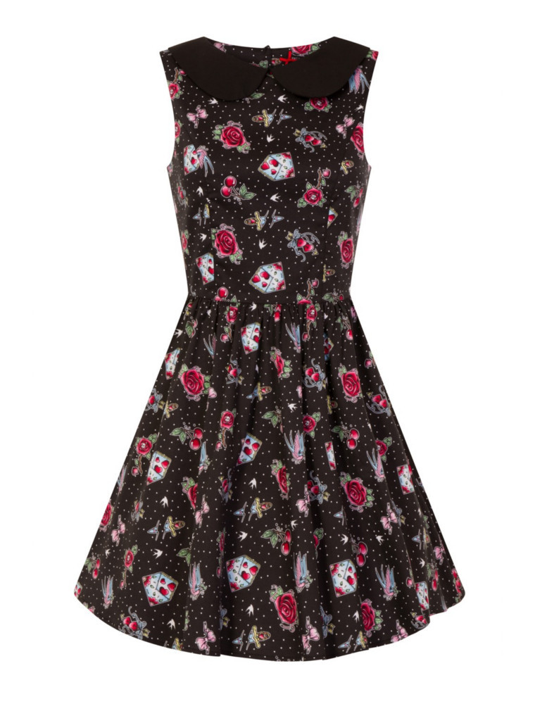 Hell Bunny Stevie Mini Dress - XS , Large and 2XL - Suicide Glam Australia