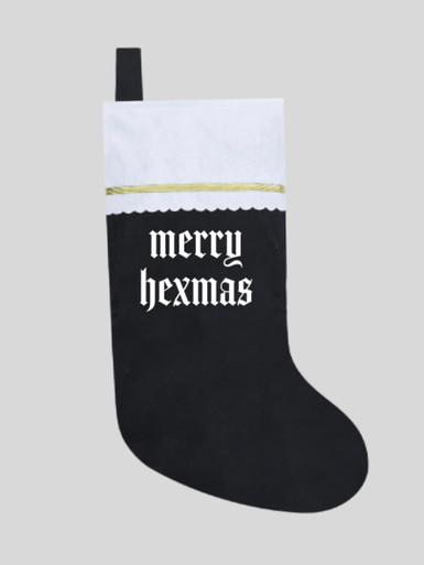Gothic Christmas Stocking: Merry Hexmas - Suicide Glam Australia