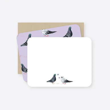 Flat Note Card Set: Pigeons - Mass Audubon Shop