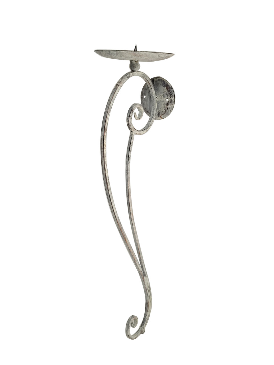 MET159A C/Holder Wall Antique Grey 15X18X63cm