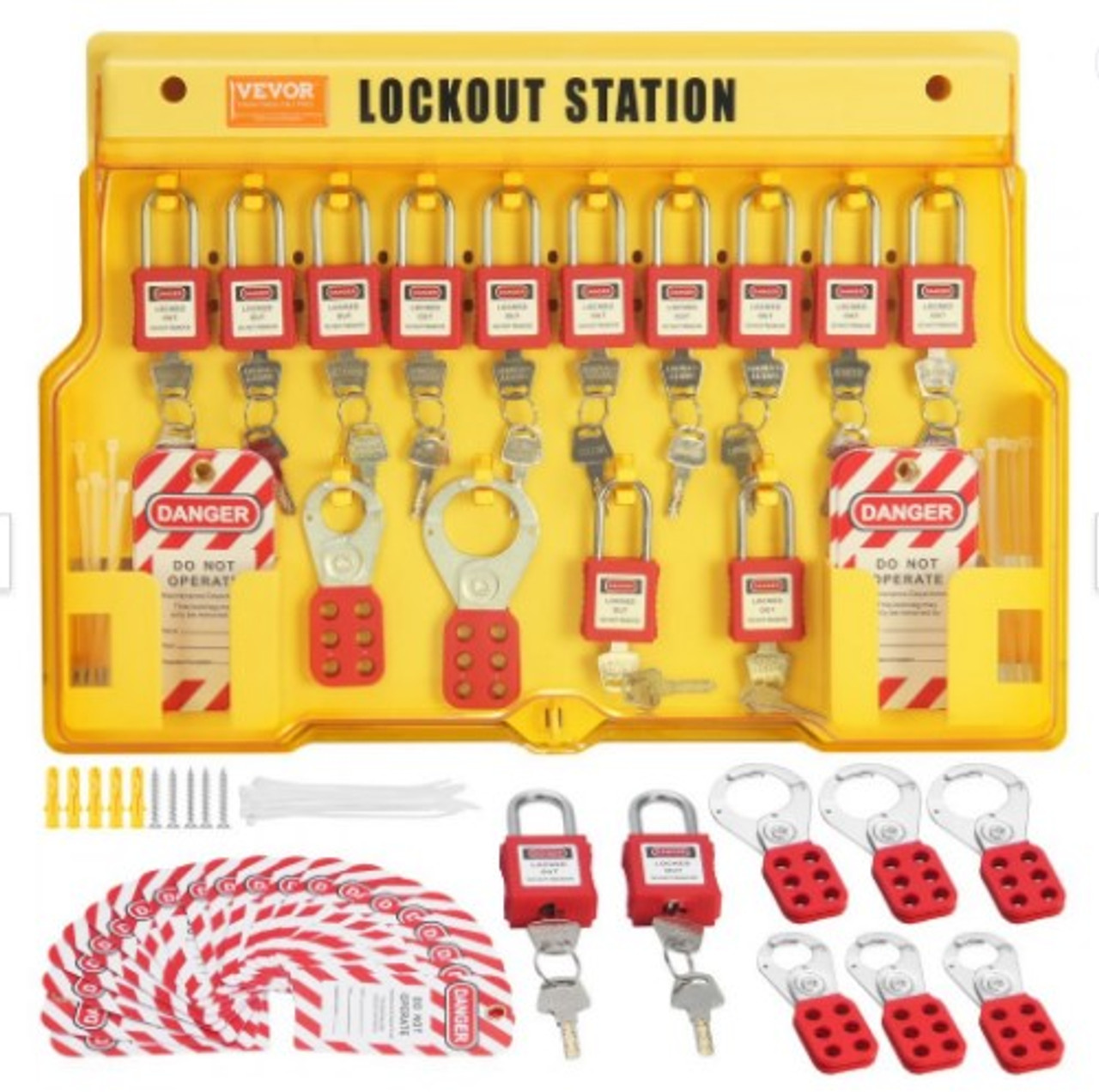 VEVOR Electrical Lockout Tagout Kit 60 PCS