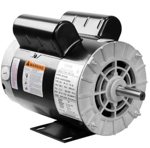 VEVOR 3.7HP Air Compressor Motor, 230V 17.2 Amps Electric Motor ...