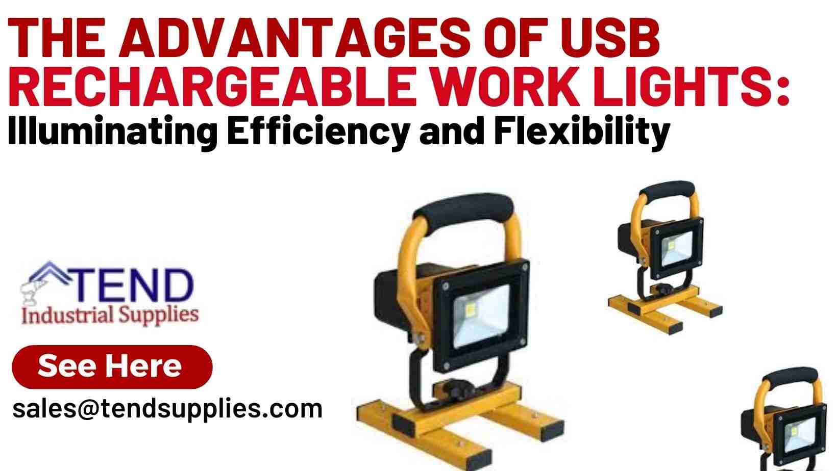 The Advantages of USB Rechargeable Work Lights: Illuminating Efficiency ...