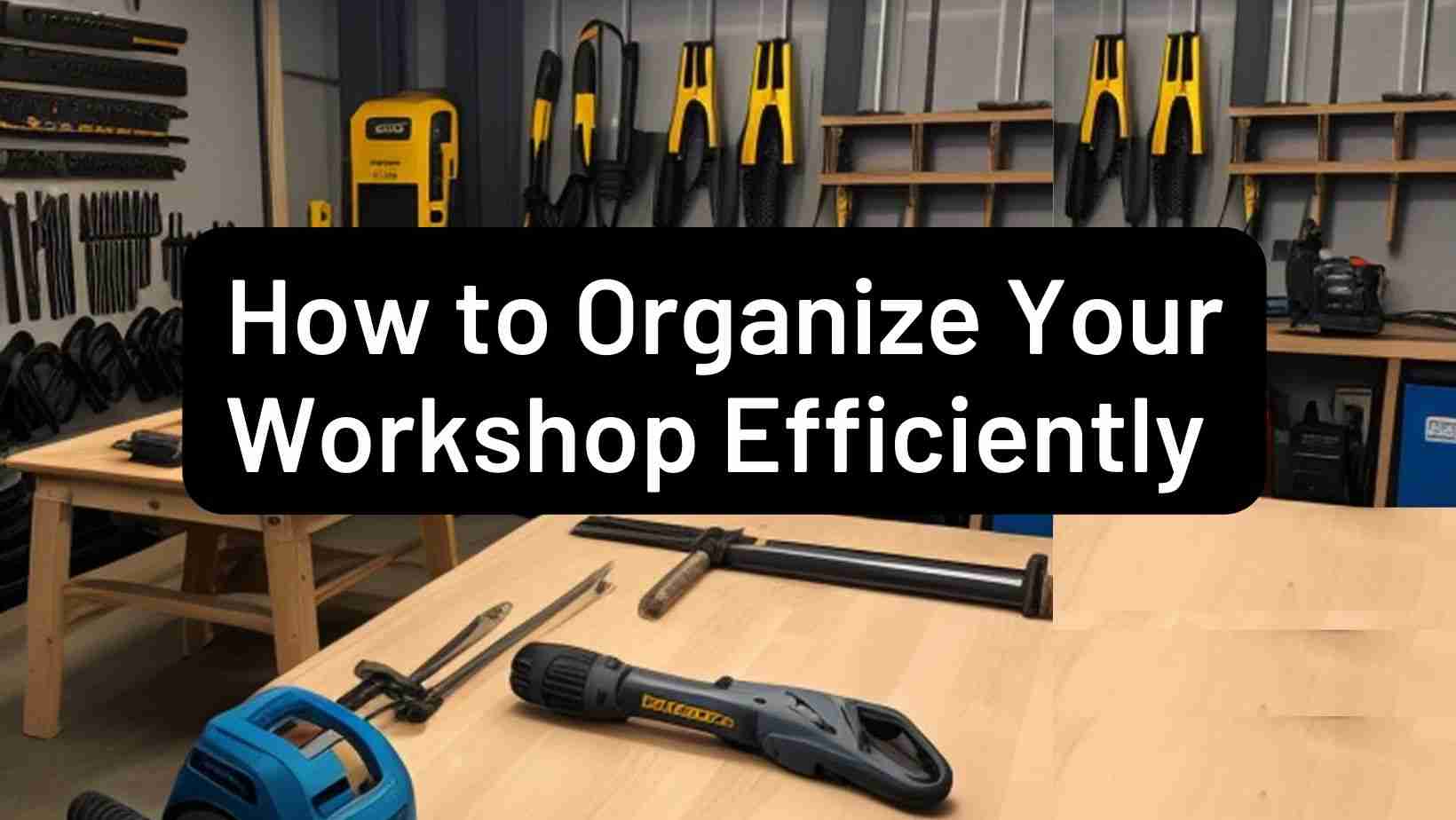 How to Organize Your Workshop Efficiently - Tend Industrial Supplies