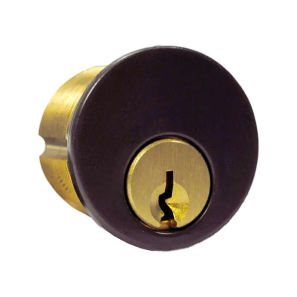GMS 1-1/8" Mortise Cylinder 6-Pin, Oil Rubbed Bronze, Adams Rite & Yale ...
