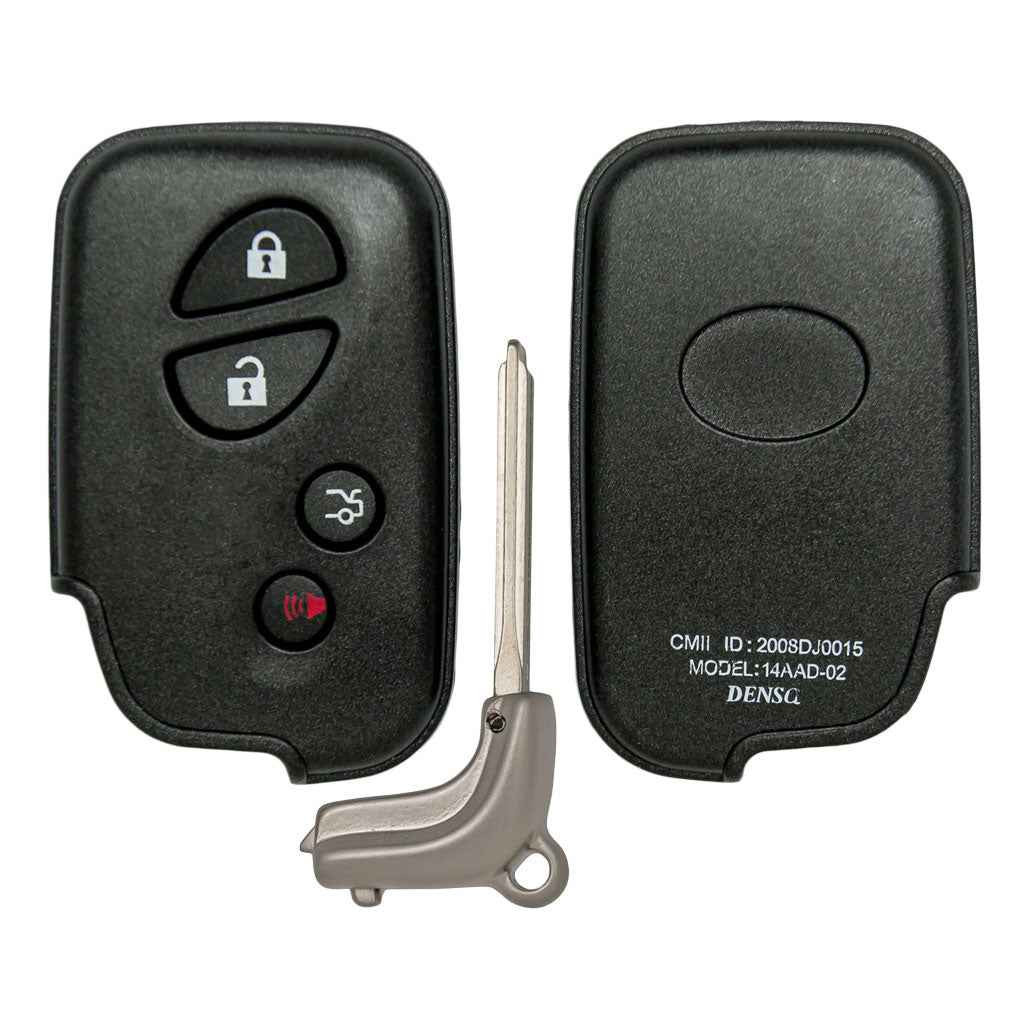 Keyless2Go 4 Button Shell For Lexus Smart Proximity Remote Key HYQ14AAB ...