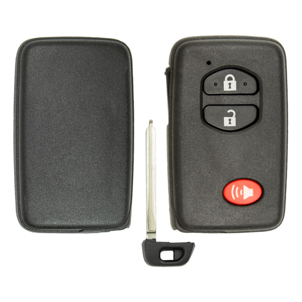 Keyless2Go 3 Button Shell For Toyota Smart Proximity Remote Key ...