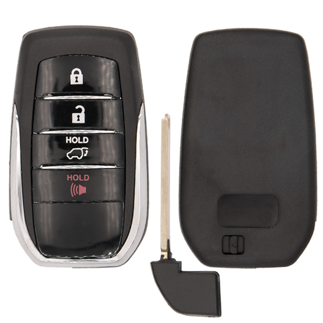 Keyless2Go 4 Button Shell For Toyota Smart Proximity Remote Key ...
