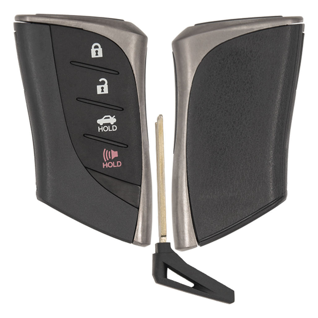 Keyless2Go 4 Button Shell For Lexus Smart Proximity Remote Key HYQ14FBF ...