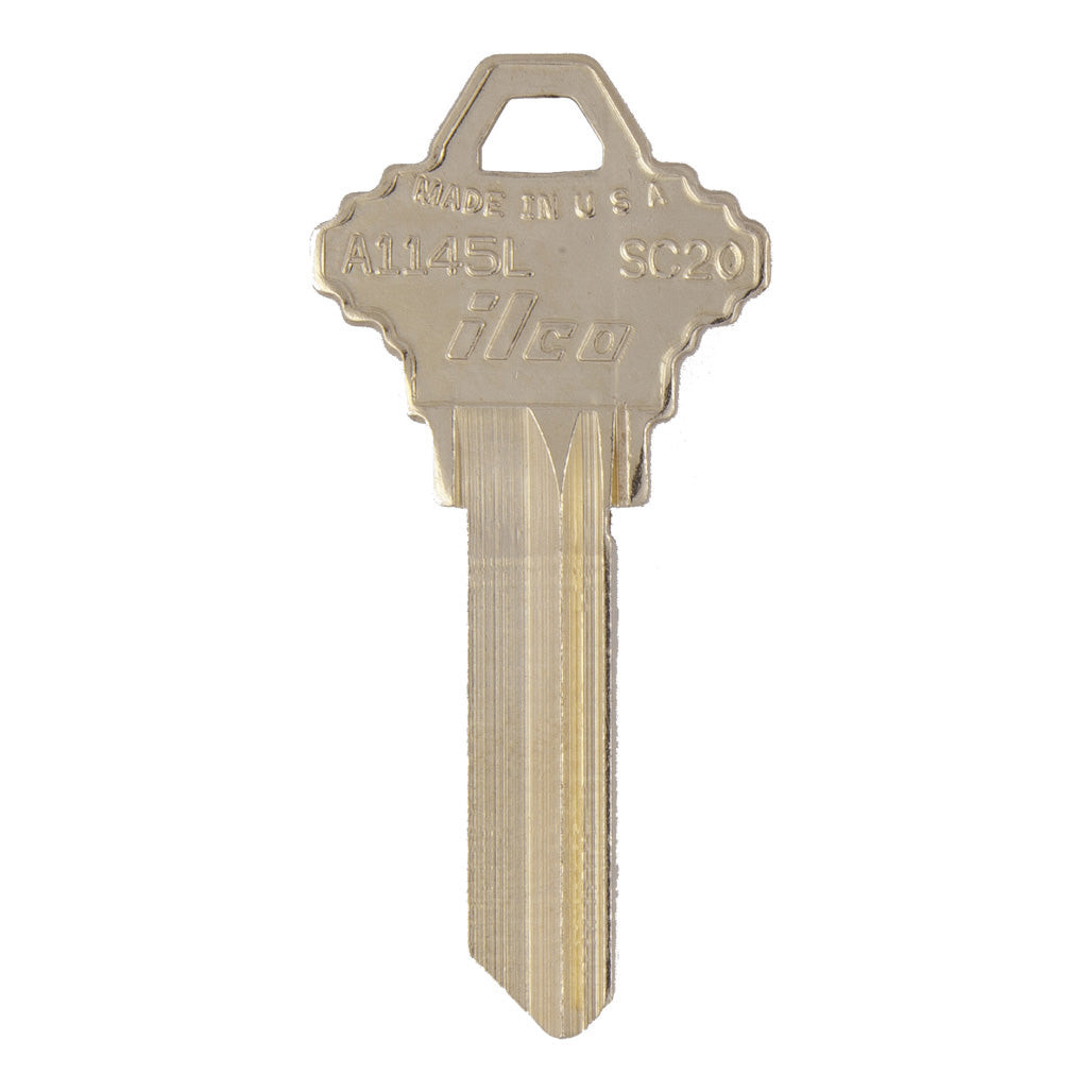 ILCO A1145L SC20 Schlage Key Blank - Nickel Silver 10 Pack ilco Shop ...