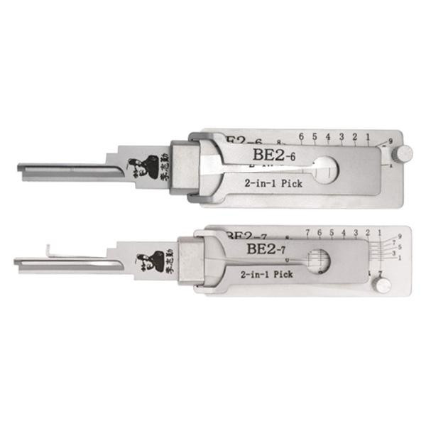 Original Lishi Bundle Of 2-in-1 Residential Picks For BE2 BEST A Keyway ...