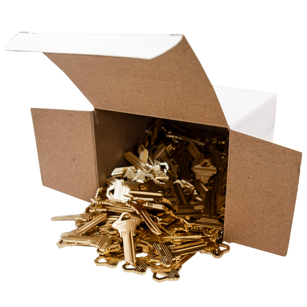 K2G SC1 Brass Keys 250 Pack - MADE IN USA K2G Hardware Keys & Accessories