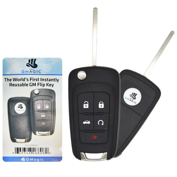 LOCK LABS 5 Button Remote Head Key HU100 For GM (Buick/Cadillac ...