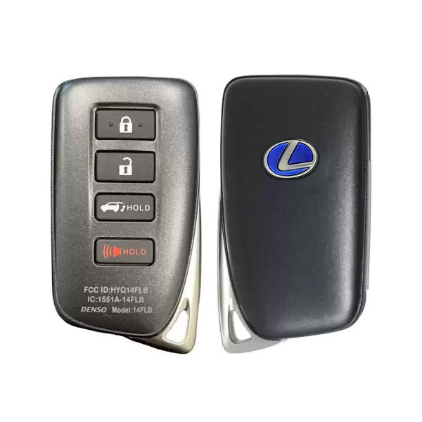 Lexus 4 Button Proximity Key HYQ14FLB - New OEM 172471 - Blue Logo ...