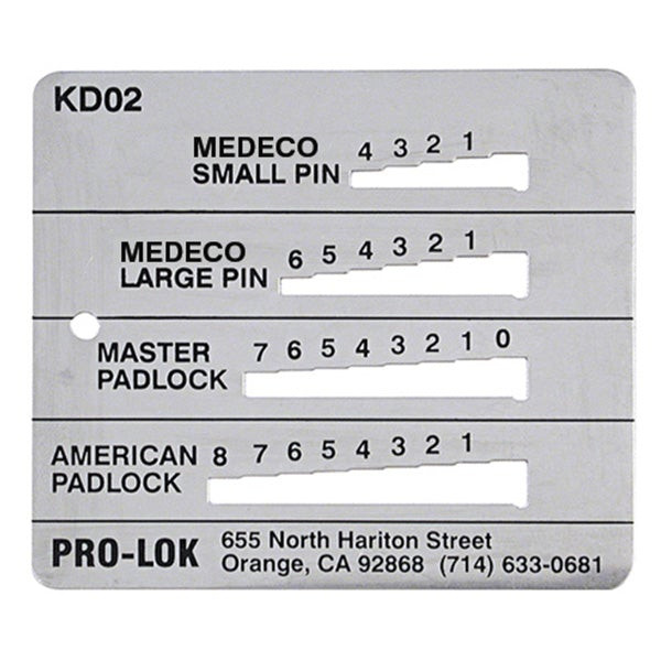 PRO-LOK Key Decoder - Medeco, Master & American PRO-LOK Tools