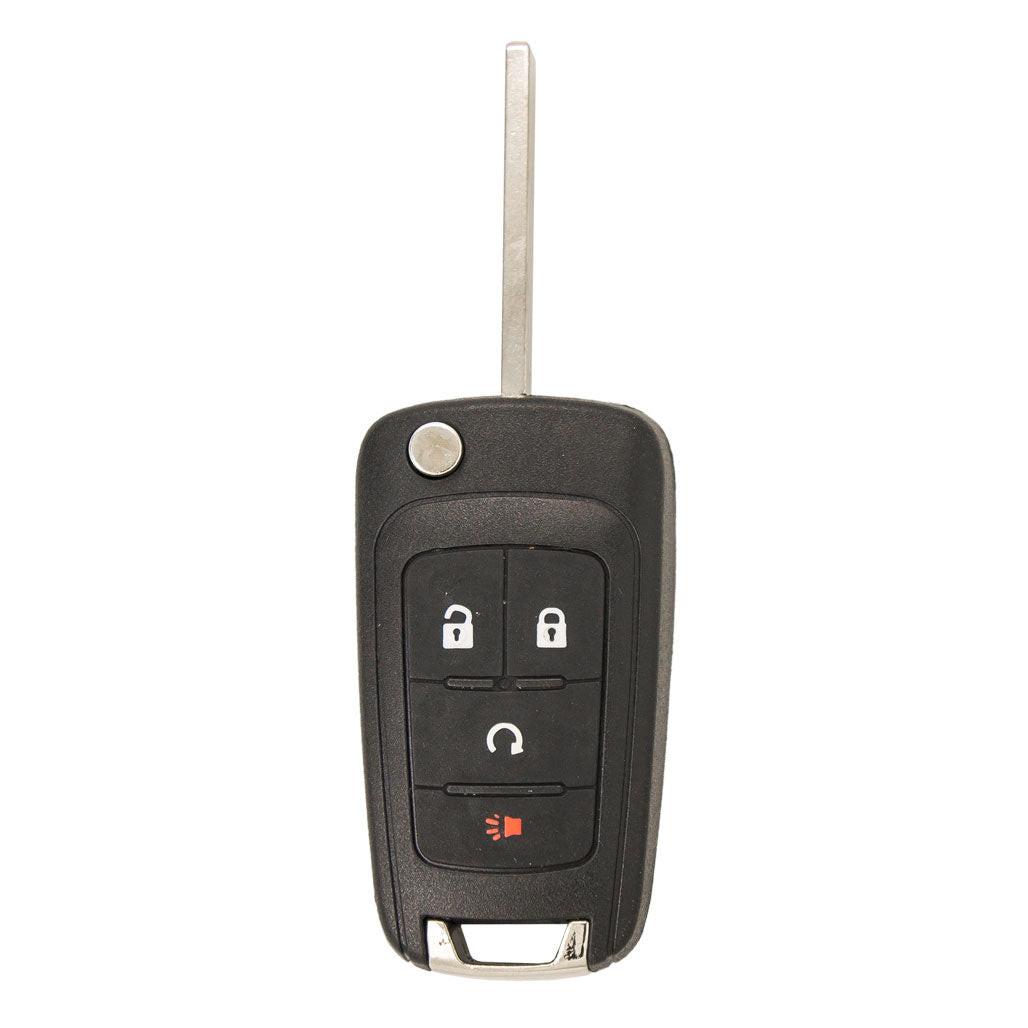 Keyless2Go 4 Button Remote Flip Key Replacement for GM KR55WK500733 ...