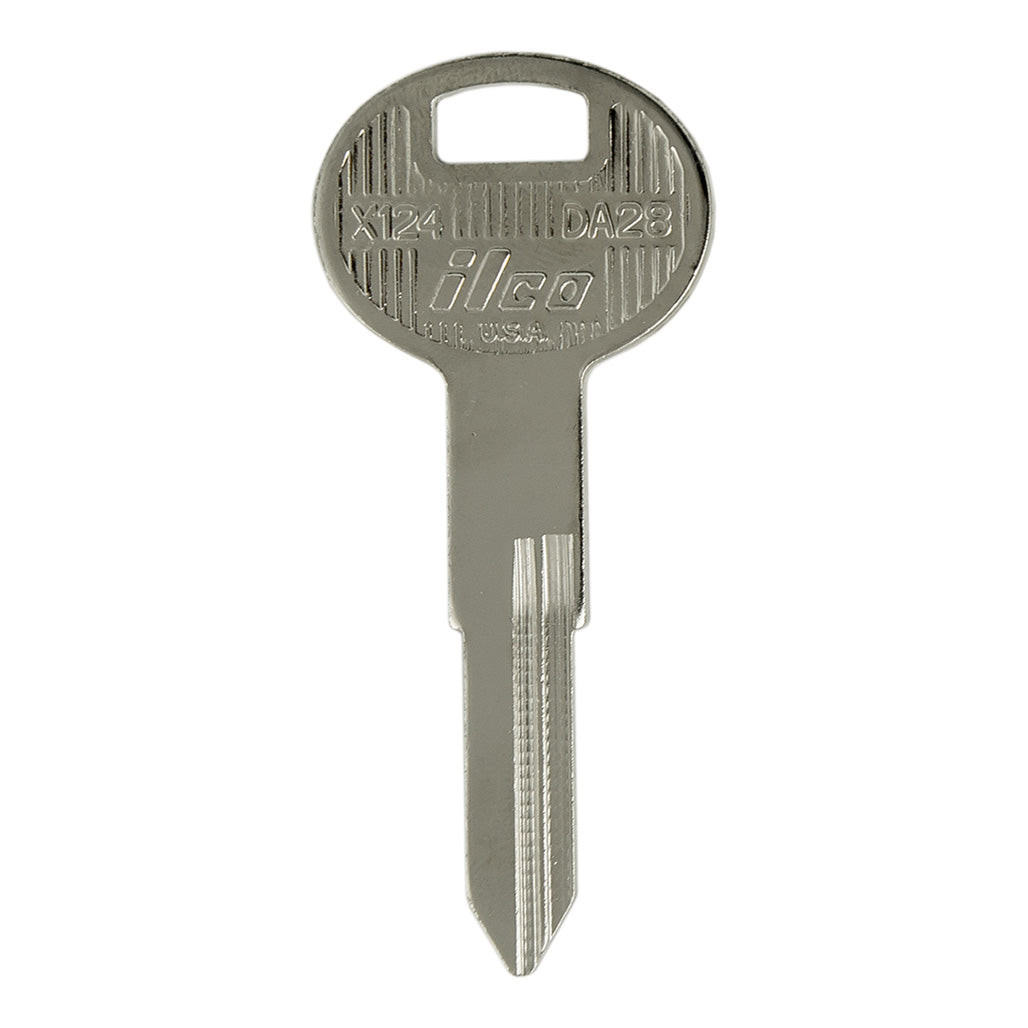 ILCO AF01079002 DA28 Mechanical Key, Pack of 10 ilco Keys & Remotes