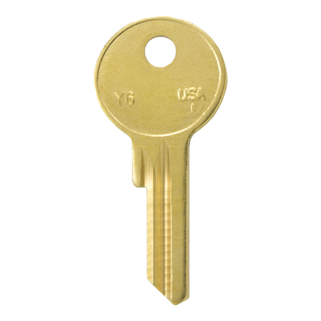 ILCO Y6 997X Yale Lockset Key Blank - Brass - 50 Pack ilco Key Blanks
