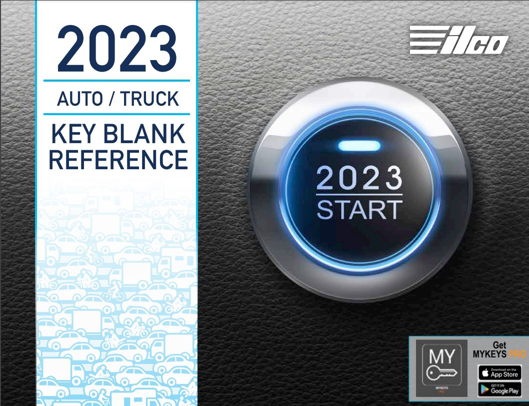 ILCO 2023 Auto/Truck Key Blank Reference Reference Material