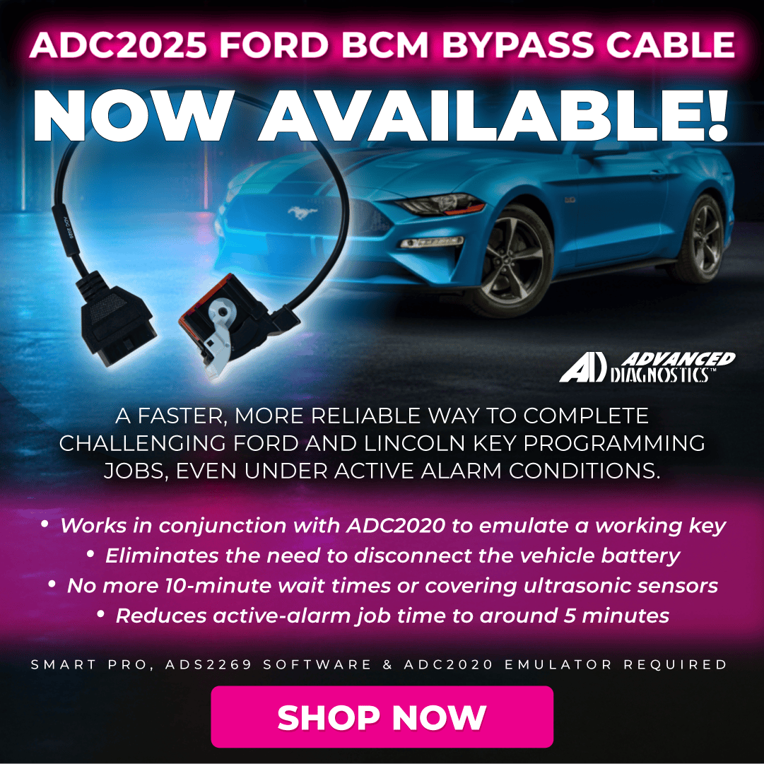 Advanced Diagnostics Introduces the ADC2025 Ford BCM Bypass Cable - Key ...