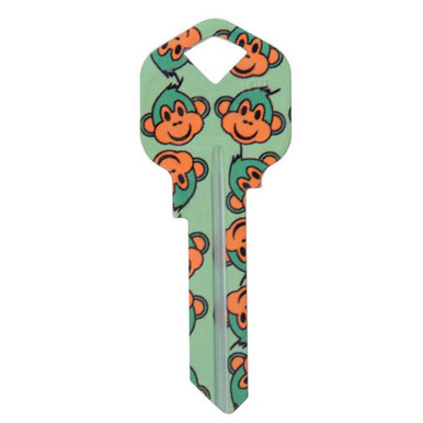 ILCO KW11 MONKEY Print Personalized Key, Pack of 10 ilco Keys and ...