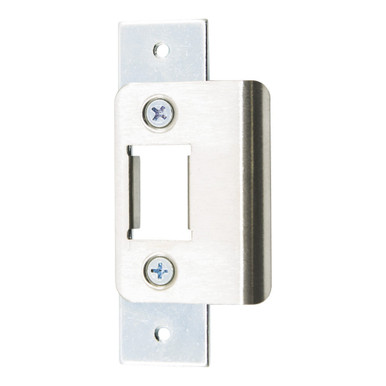 Adams Rite 4902 Deadlatch Strike, Flat, Short With Dust Box - Satin ...