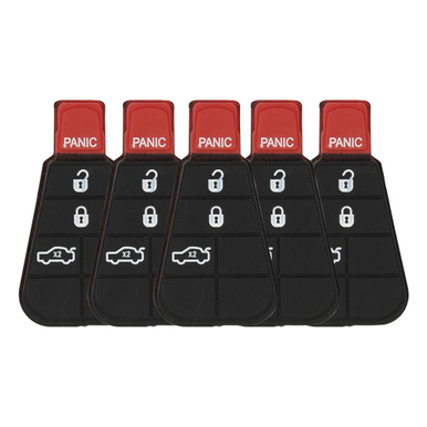 4 Button Replacement Pad for New Style POD Keys Chrysler / Dodge IZY ...