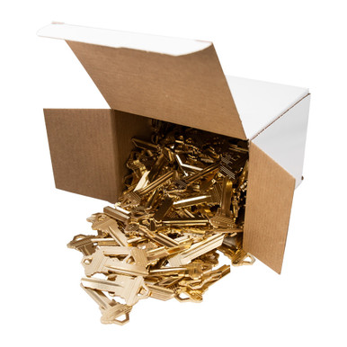 K2G SC4 Brass Keys 250 Pack - MADE IN USA Keyless2Go Key Blanks
