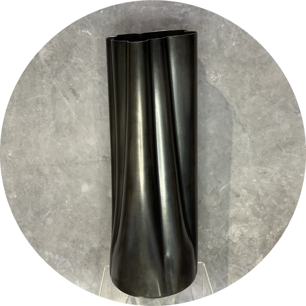 Ferro Forma - Flow Form Vase #18, Oxidised Stainless Steel, Extra Large ...