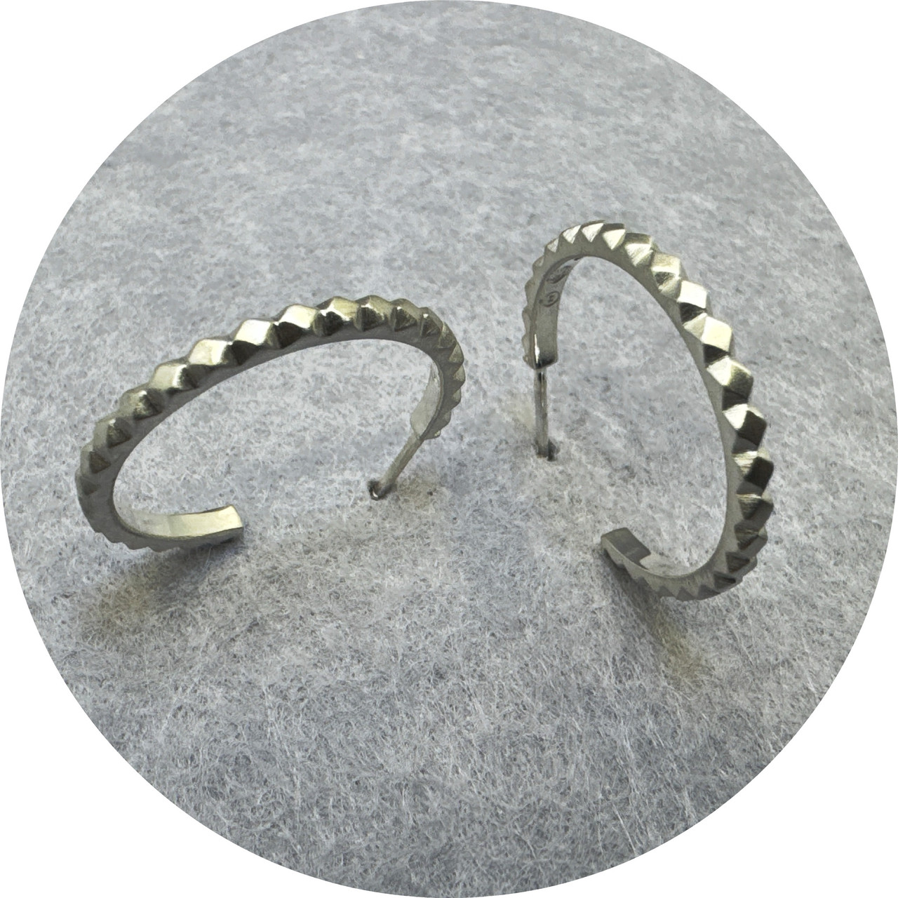 Eli Speaks - Mexicali Teresa Hoops, Sterling Silver, 22mm - KIN Gallery