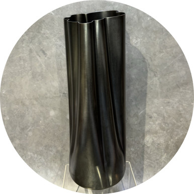 Ferro Forma - Flow Form Vase #18, Oxidised Stainless Steel, Extra Large ...